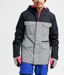 Burton Covert Jacket - True Black / PJ Print – Summer Winter Scene